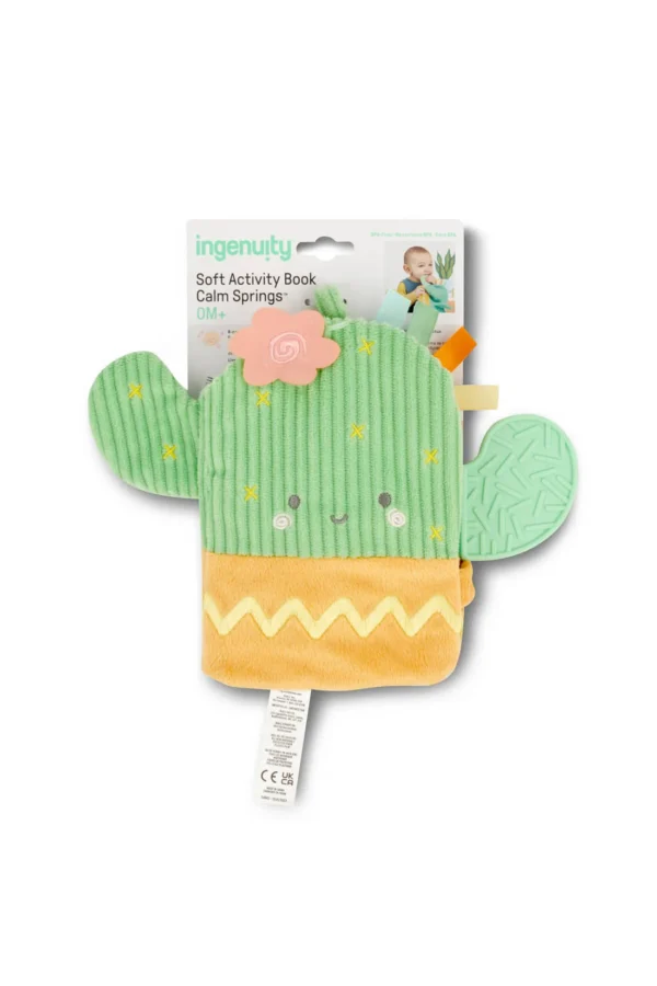 Ingenuity Calm Springs Soft Teething Activity Book